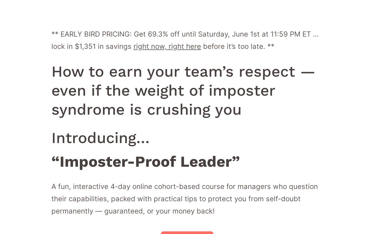 Imposter-Proof Leader